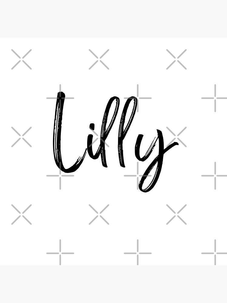"Lilly name" Poster for Sale by silverwmiracle | Redbubble