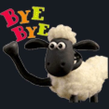 "Cute Sheep Bye Bye " Sticker for Sale by ggpandele | Redbubble