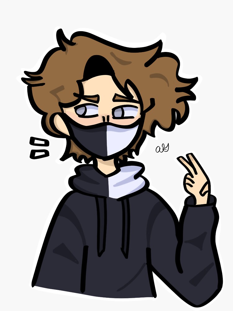 "ranboo" Sticker for Sale by captaincherry7 | Redbubble