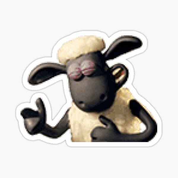 Pegatina «Dibujos animados divertidos del meme de las ovejas» de ...