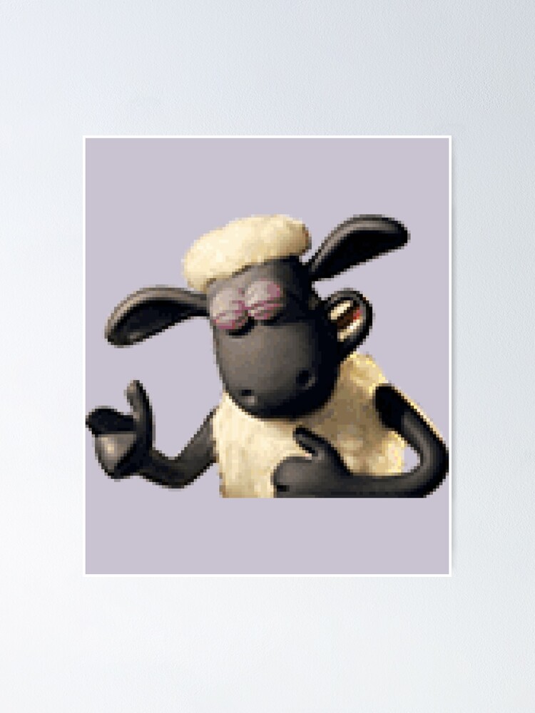 "Funny Sheep Meme Cartoon" Poster for Sale by ggpandele | Redbubble
