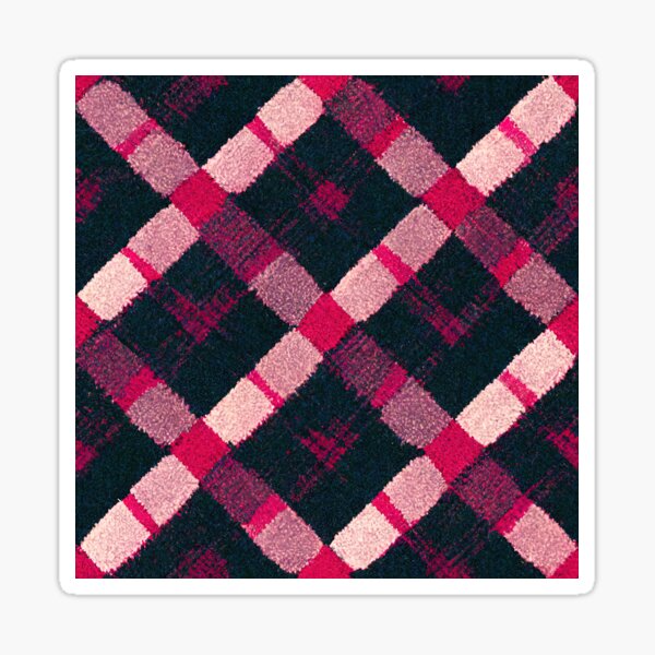 "Pink and Gray Tartan Plaid" Sticker for Sale by WaveTheory | Redbubble