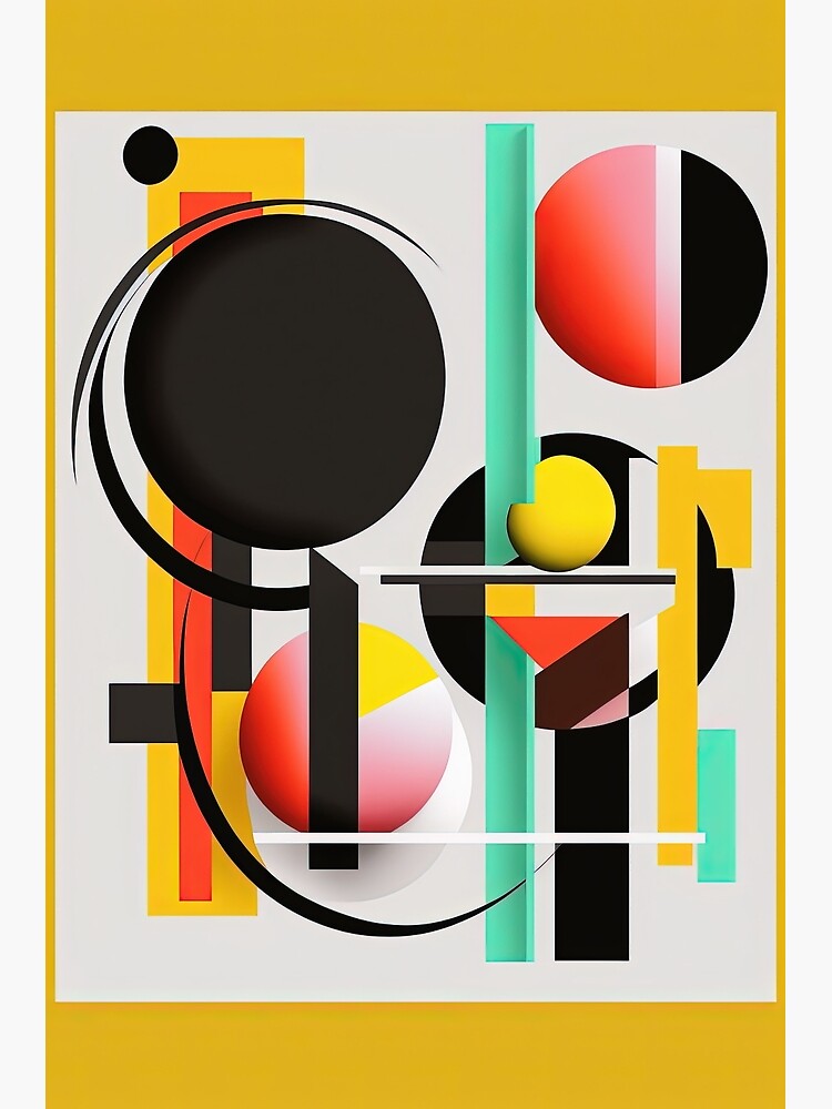 "Bauhaus Shapes" Poster for Sale by WaveTheory | Redbubble