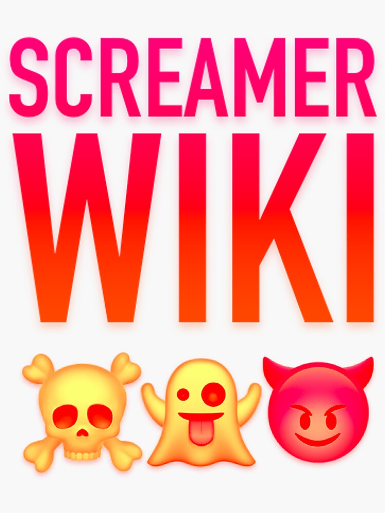 "Screamer Wiki Logo" Sticker for Sale by ScreamerNet | Redbubble