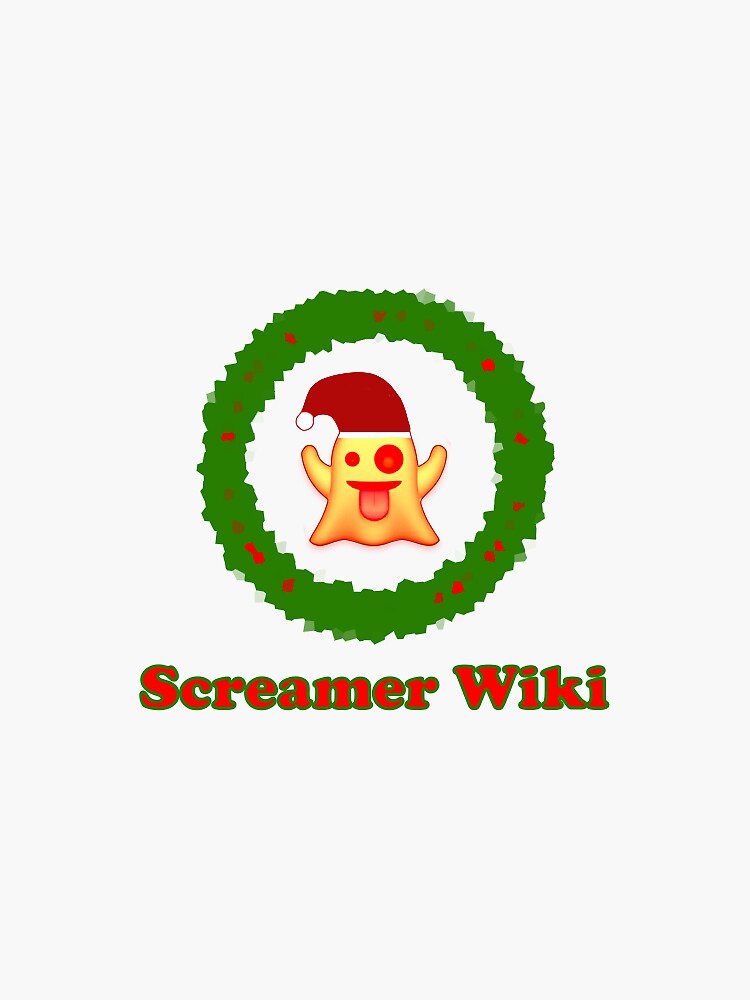 "Screamer Wiki 2022 Christmas Logo" Sticker for Sale by ScreamerNet ...
