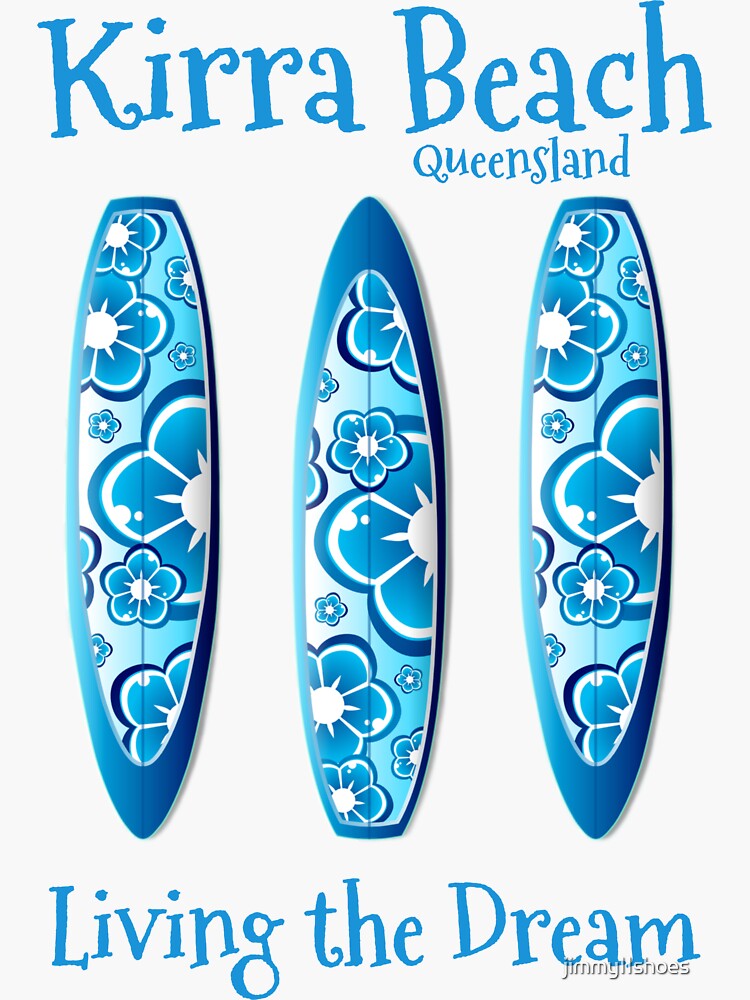 Pegatina «Kirra Beach Surf Break Gold Coast Playas de Queensland ...