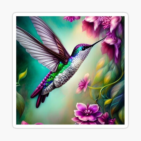 "Hummingbird" Sticker for Sale by Nitram1990 | Redbubble