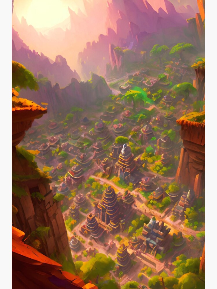 "Aztec Landscape Sticker #8" Sticker for Sale by PixaPexel | Redbubble