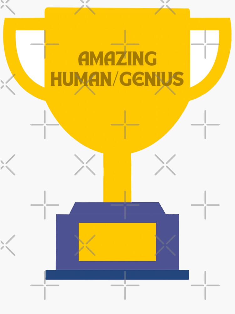 "amazing human/genius" Sticker for Sale by sophc35 | Redbubble