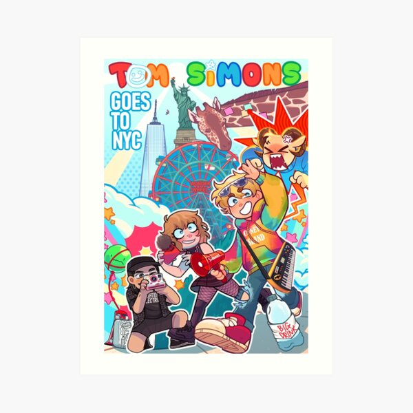"Tom Simons NYC Poster" Art Print for Sale by SpaceRobinhood | Redbubble
