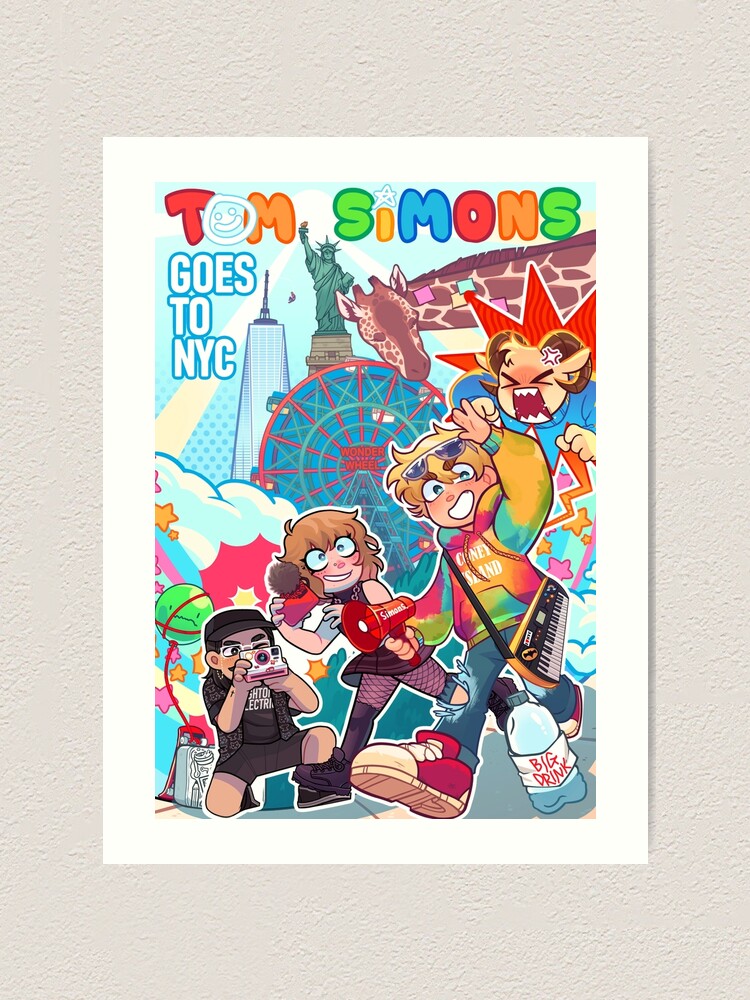 "Tom Simons NYC Poster" Art Print for Sale by SpaceRobinhood | Redbubble