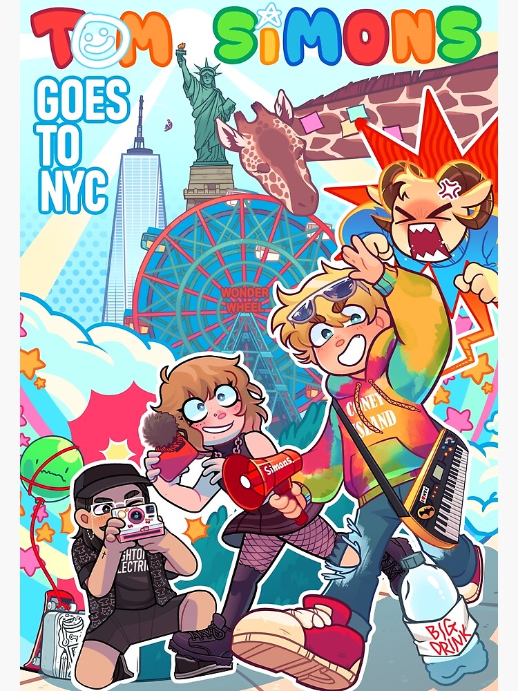 "Tom Simons NYC Poster" Art Print for Sale by SpaceRobinhood | Redbubble