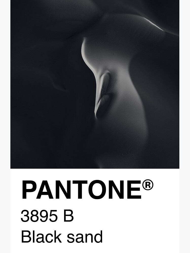 "Pantone - Black sand" Sticker for Sale by Keneges-Design | Redbubble