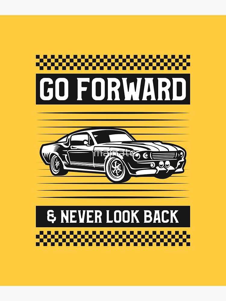 "Go Forward Unique Car Decal " Sticker for Sale by majnate | Redbubble