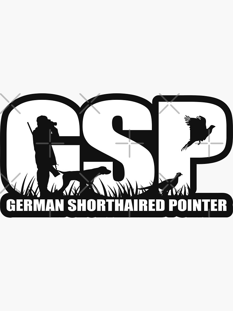 "German Shorthaired Pointer GSP hunting dog hunter dog" Sticker by ...