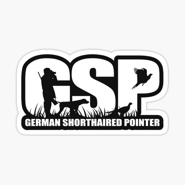 "German Shorthaired Pointer GSP hunting dog hunter dog" Sticker for ...