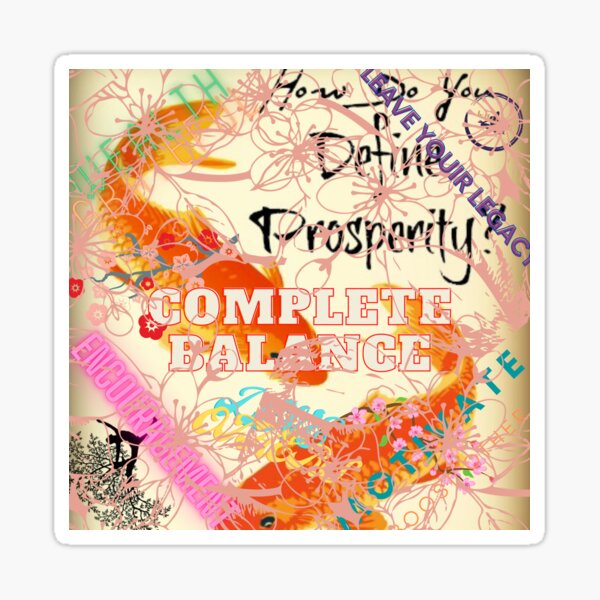 "Wilanrod Studio presents prosperity balance" Sticker for Sale by ...