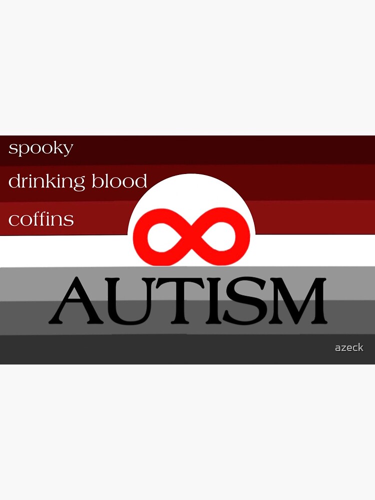 "Vampire Autism Flag Meme" Sticker for Sale by azeck | Redbubble