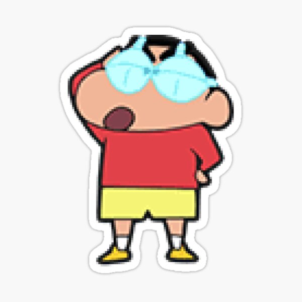 "Shin Chan Crayon Meme" Sticker for Sale by thearrtfive | Redbubble