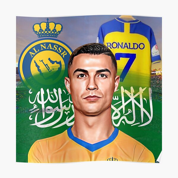 "CR 7 Saudi Arabia Cristiano Ronaldo Al Nassr FC by EL Cesa " Poster ...