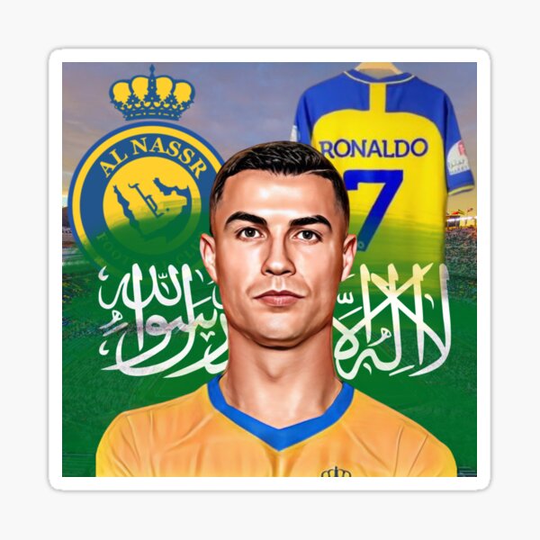 "CR 7 Saudi Arabia Cristiano Ronaldo Al Nassr FC by EL Cesa " Sticker ...