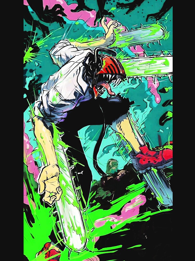 "ChainsawMan Menacing Form Essential Art" T-shirt for Sale by ...