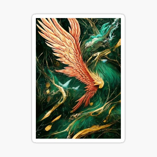 " Phoenix " Sticker for Sale by Spectrai | Redbubble