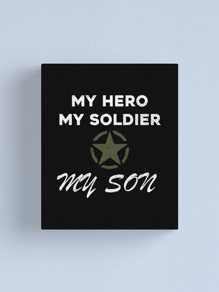 Lienzo «Orgullosa mamá del ejército Camiseta para mamá militar Mi ...