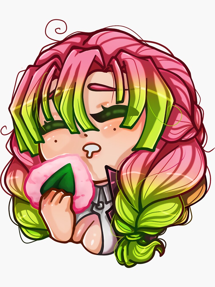 "Cute Mitsu-ri Love Hashira " Sticker for Sale by qerizapijukat | Redbubble