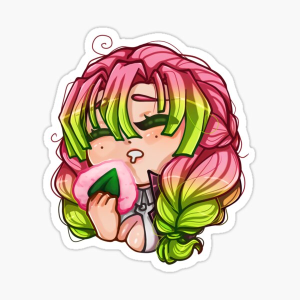 "Cute Mitsu-ri Love Hashira " Sticker for Sale by qerizapijukat | Redbubble