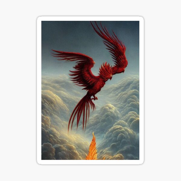 "Phoenix bird" Sticker for Sale by Spectrai | Redbubble