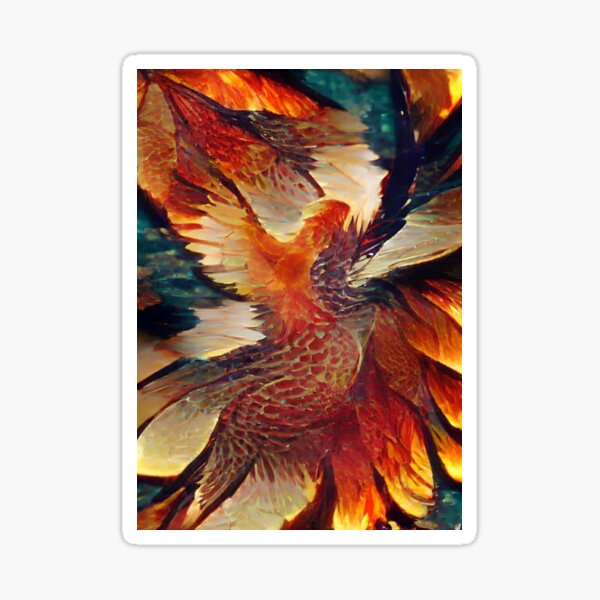 " Phoenix " Sticker for Sale by Spectrai | Redbubble