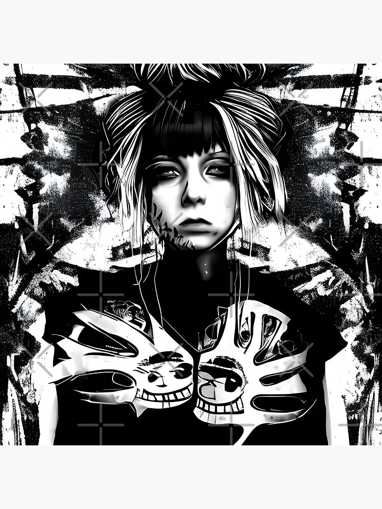 "Punk rock heavy metal girl" Sticker for Sale by Dalive | Redbubble