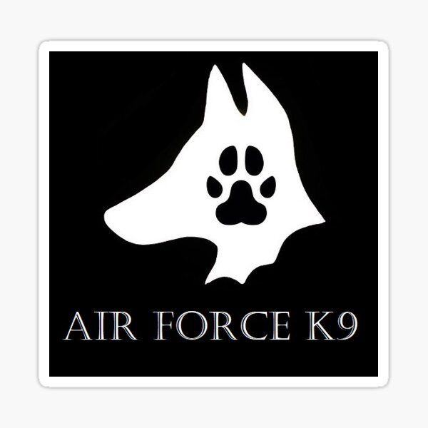 "Air Force K9" Sticker for Sale by Workingdogs | Redbubble