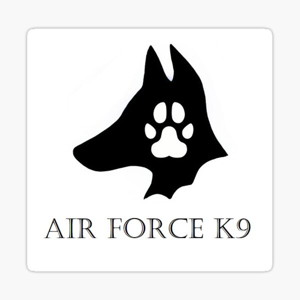 "Air Force K9" Sticker by Workingdogs | Redbubble