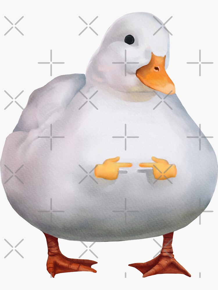 "Cute Duck Meme" Sticker for Sale by Mashz | Redbubble