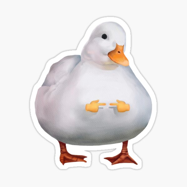 "Cute Duck Meme" Sticker for Sale by Mashz | Redbubble