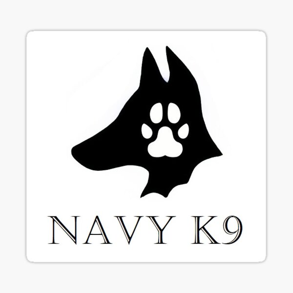 "US NAVY K9" Sticker for Sale by Workingdogs | Redbubble