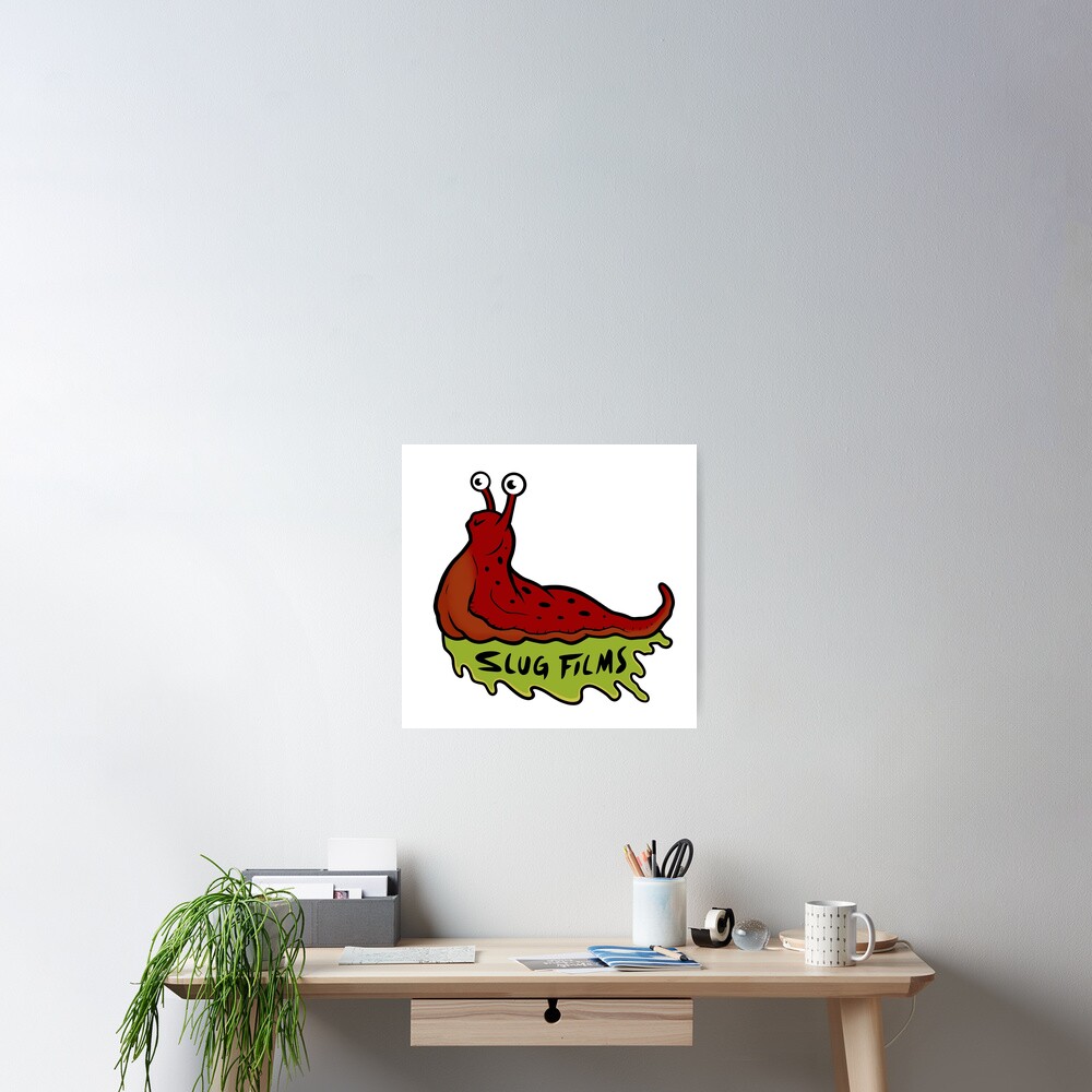 "SLUG FILMS Red Logo" Poster for Sale by Slug-Films-Shop | Redbubble