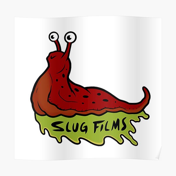 "SLUG FILMS Red Logo" Poster for Sale by Slug-Films-Shop | Redbubble