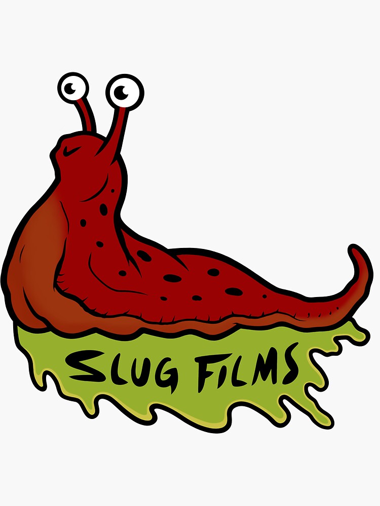 "SLUG FILMS Red Logo" Sticker for Sale by Slug-Films-Shop | Redbubble