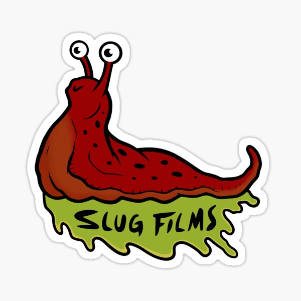 "SLUG FILMS Red Logo" Sticker for Sale by Slug-Films-Shop | Redbubble