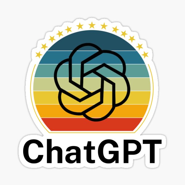 "ChatGPT" Sticker for Sale by sweary12 | Redbubble