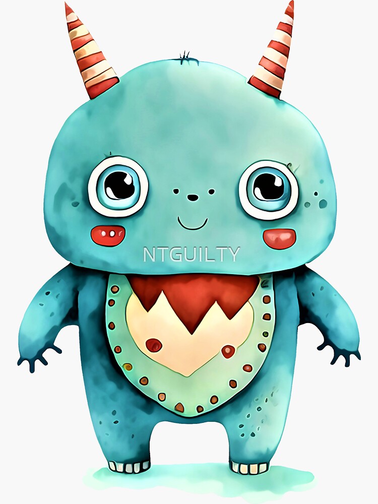 "Monster for Kids" Sticker for Sale by NTGUILTY | Redbubble