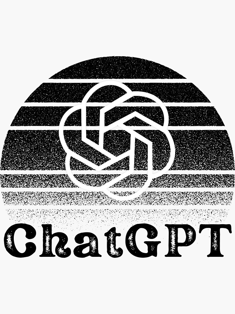 "chatgpt" Sticker for Sale by sweary12 | Redbubble