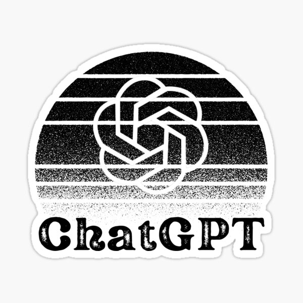 "chatgpt" Sticker for Sale by sweary12 | Redbubble