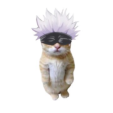 "Gojo Cat Meme" Poster for Sale by Anime Sekai | Redbubble