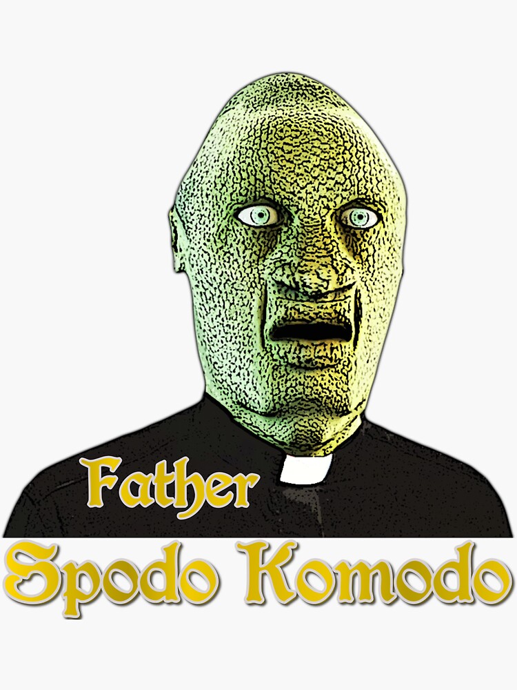 "Father Spodo Komodo" Sticker for Sale by cgdimension | Redbubble