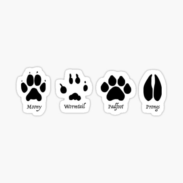 "Animal paws" Sticker for Sale by HarrysWand | Redbubble