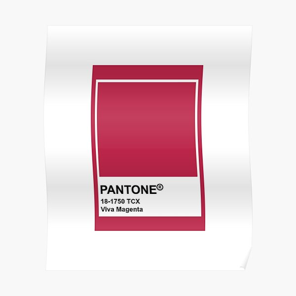 "Viva Magenta Stickers, Pantone Color Of The Year 2023" Poster for Sale ...